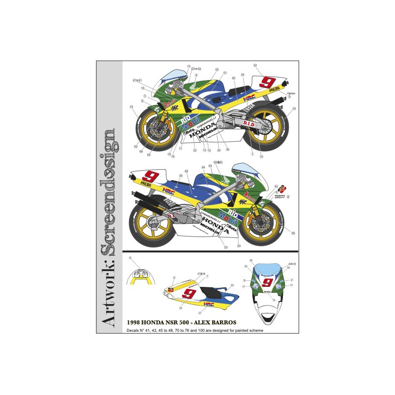 HONDA NSR 500 1998 ALEX BARROS